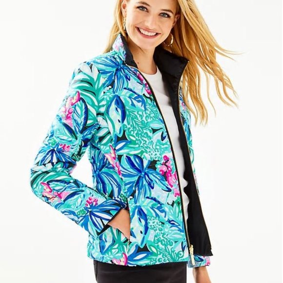 Lilly Pulitzer | Jackets & Coats | Lilly Pulitzer Marilee Reversible ...